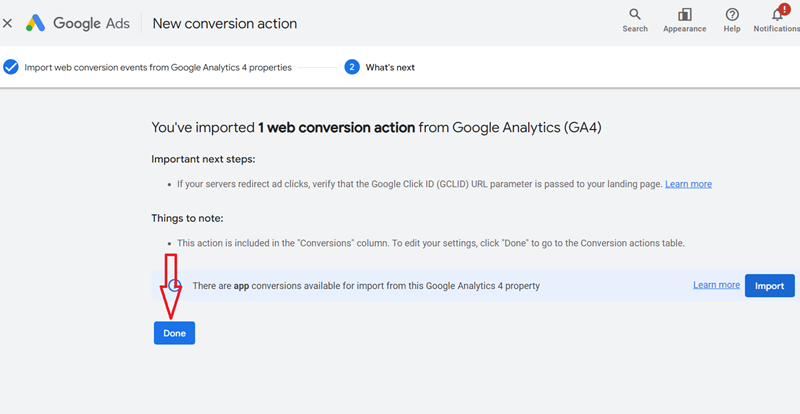 How to import GA4 Conversions into Google Ads. - Optimize Smart