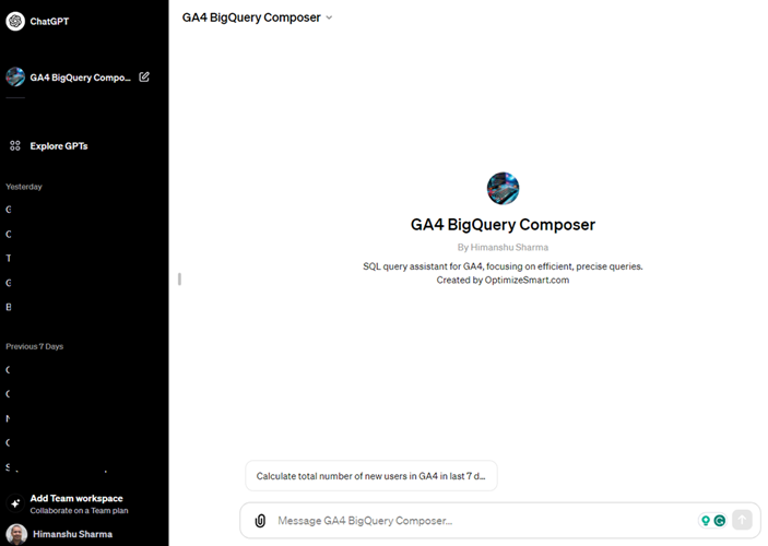 GA4 BigQuery Composer Tutorial for ChatGPT - Optimize Smart