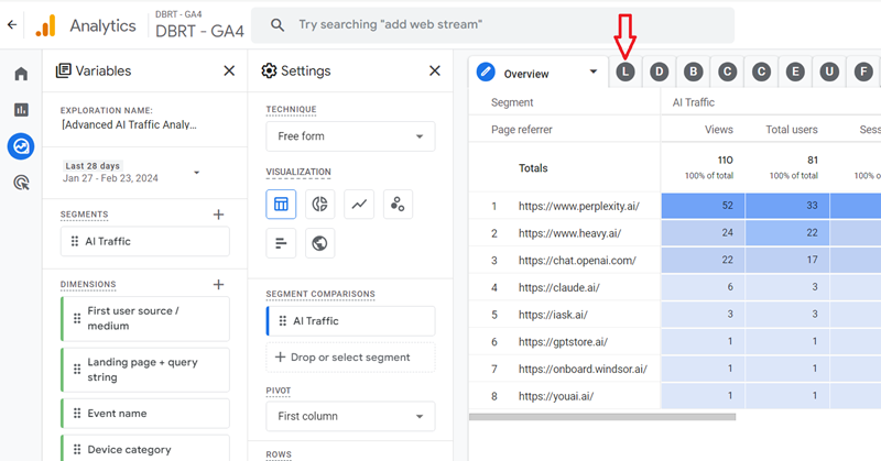 How to track AI traffic in GA4 - Optimize Smart