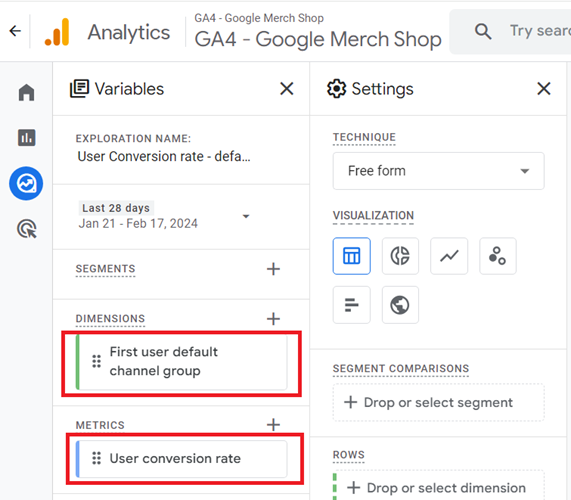 GA4 Conversion Rate - How to find it and use it - Optimize Smart