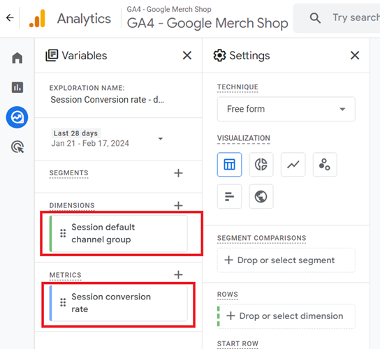 GA4 Conversion Rate - How to find it and use it - Optimize Smart