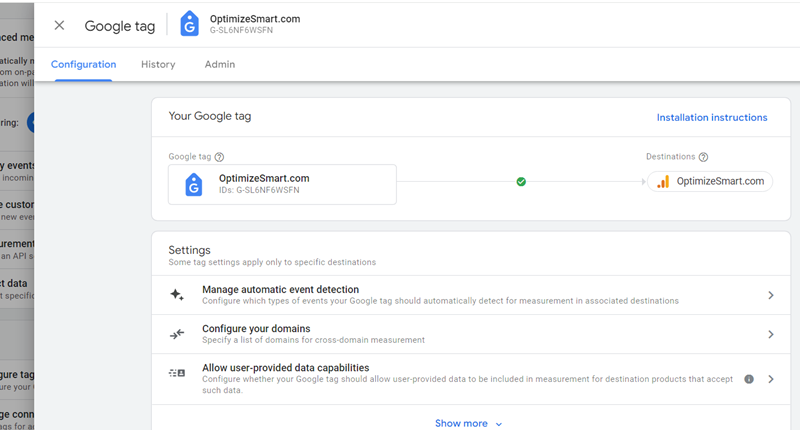 Using the GA4 Test Property - Testing Google Analytics 4 - Optimize Smart