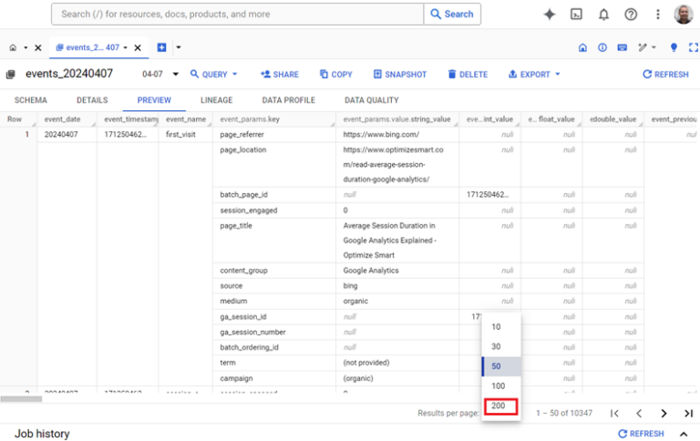 GA4 BigQuery Export Schema Tutorial - Optimize Smart