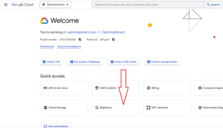Understanding the BigQuery User Interface - Optimize Smart