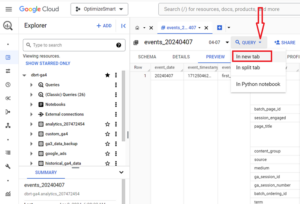 Understanding the BigQuery User Interface - Optimize Smart