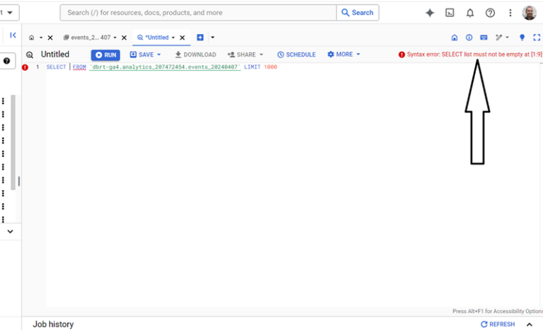 Understanding the BigQuery User Interface - Optimize Smart