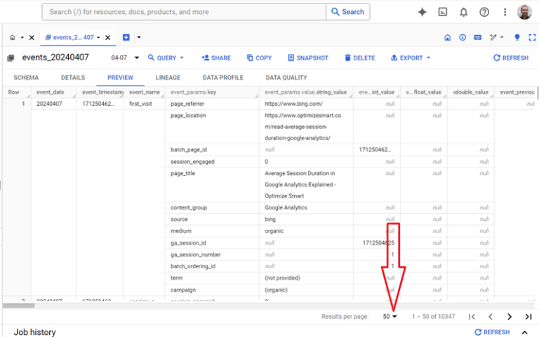 Understanding the BigQuery User Interface - Optimize Smart