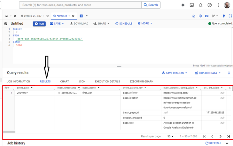 Understanding the BigQuery User Interface - Optimize Smart