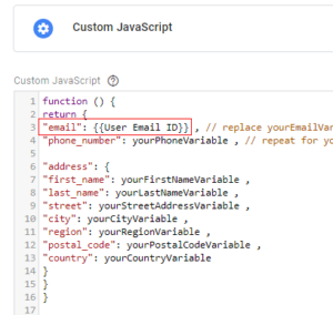 Set up enhanced conversions for Web using 'Code' in Google Tag Manager