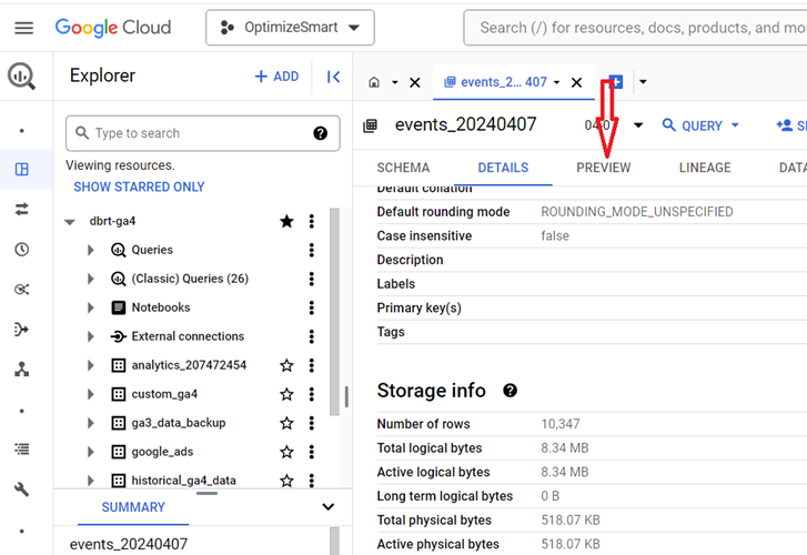 GA4 BigQuery Export Schema Tutorial - Optimize Smart