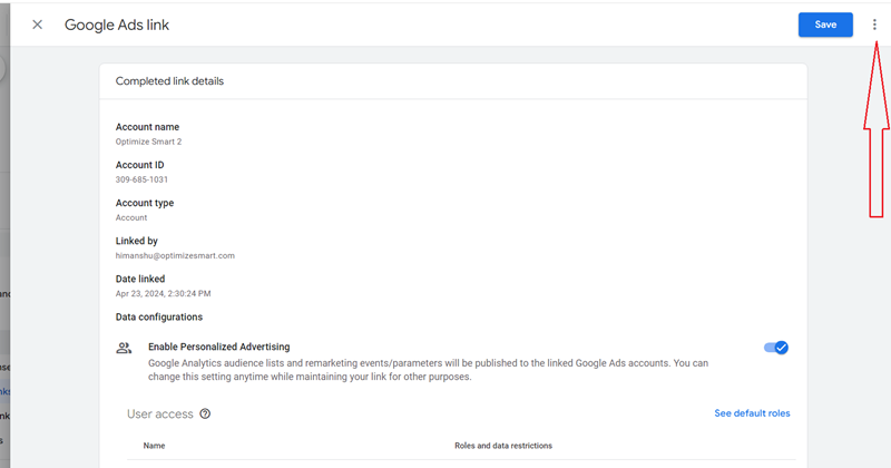 How to link GA4 to Google Ads - Optimize Smart