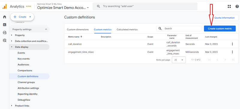 GA4 (Google Analytics 4) Custom Metrics Tutorial - Optimize Smart