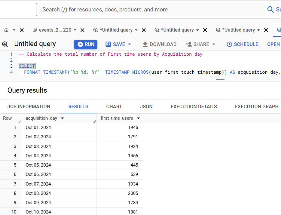 Learn to Track First Time Users in GA4 BigQuery - Optimize Smart