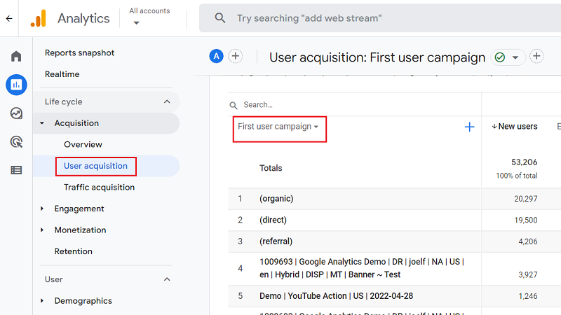 utm_campaign - manual_campaign_name in GA4 & BigQuery