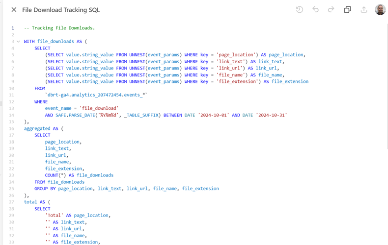 GA4 BigQuery - Tracking File Downloads - Optimize Smart