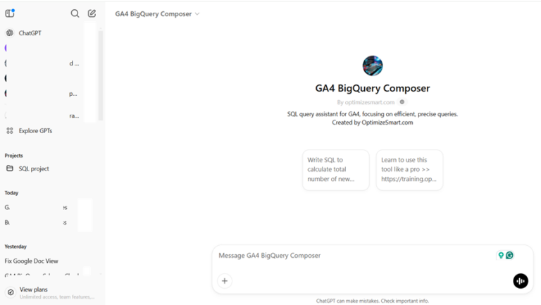 How to track GA4 BigQuery Schema Change - Optimize Smart