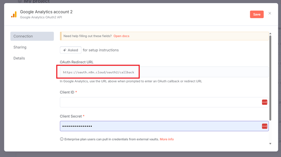 How to Connect Google Analytics to n8n (step by step guide) - Optimize Smart